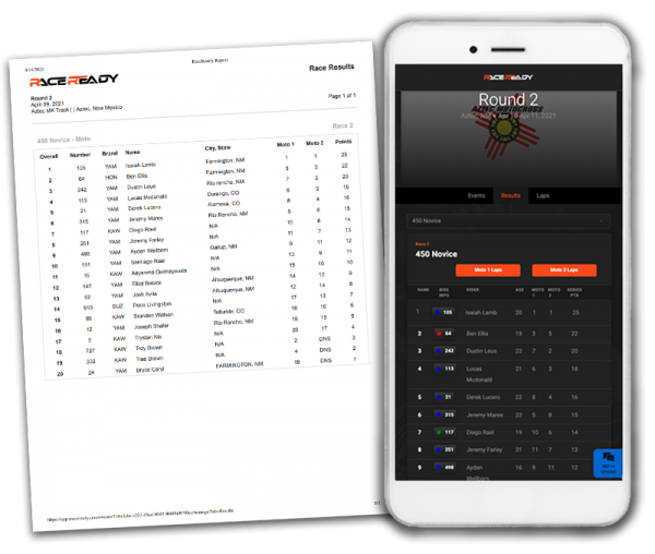 Race Management - RaceReady